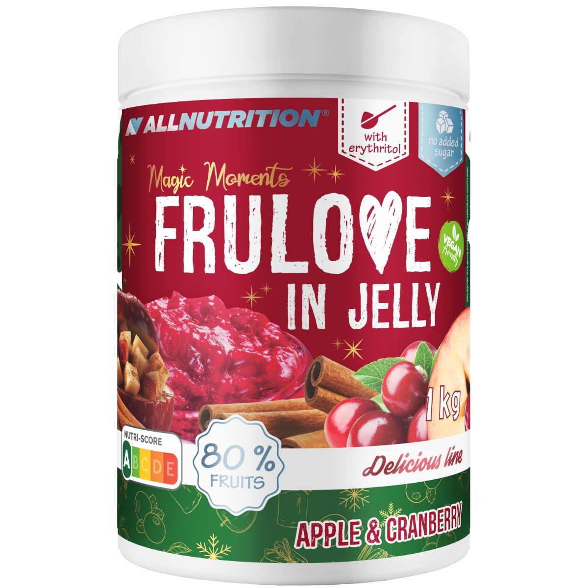 FRULOVE In Jelly Magic Moments Apple & Cranberry 1000g - ALLNUTRITION ...